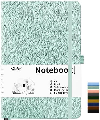 Amazon.com : Mlife A5 lined Journal Notebook,Notebooks 200 Pages with ...