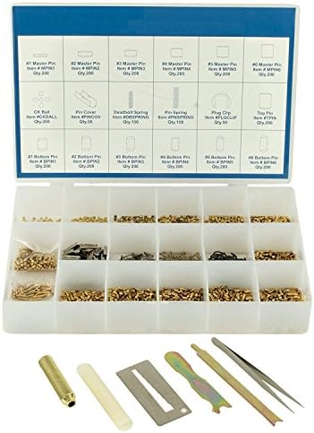 HowPlumb Premium Keyway Rekey Kit | Kwikset Compatible | 200 Pins ...