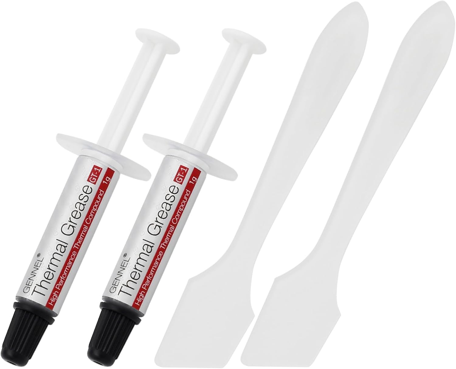Amazon.com: GENNEL 2-Pack GT-1 Silver CPU Thermal Paste (1g*2), High ...