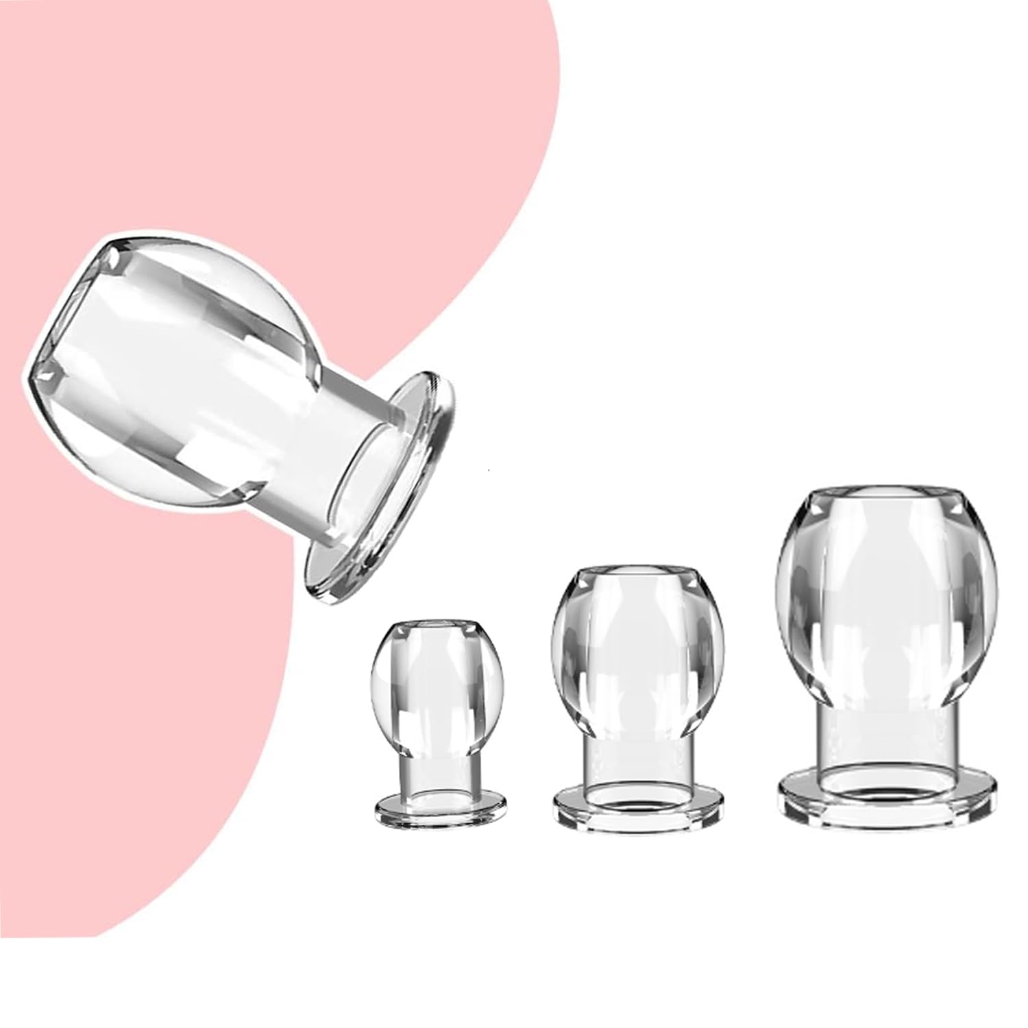 Amazon.com: Hollow Anal Plug Anal Dilator Women Sex Toys, Transparent ...