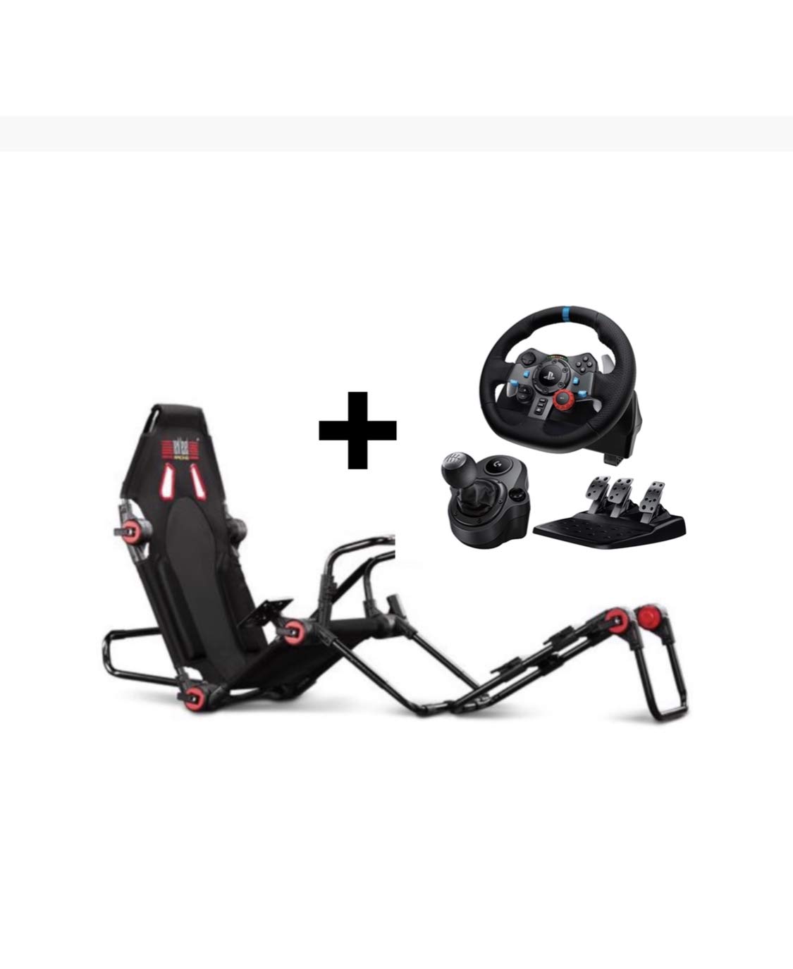 Buy FGT G29 GT Foldable Simulator Cockpit with Logitech Steering Wheel ...