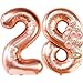 Amazon.com: KatchOn, Big 28 Balloon Number Set - 40 Inch | 28 Birthday ...