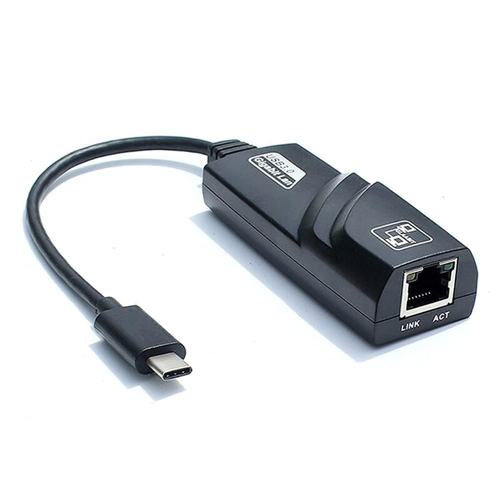 VYAR Type C to RJ45 Ethernet LAN Adapter, Up to 1000 Mbps, for Windows ...