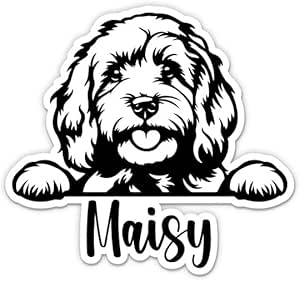 Amazon.com: Cavapoo Sticker - Custom Dog Name Vinyl Sticker ...