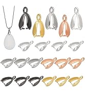 Amazon.com: PH PandaHall Charm Holder for Necklace, 10pcs 925 Sterling Silver Snap Bail Hook 7 ...