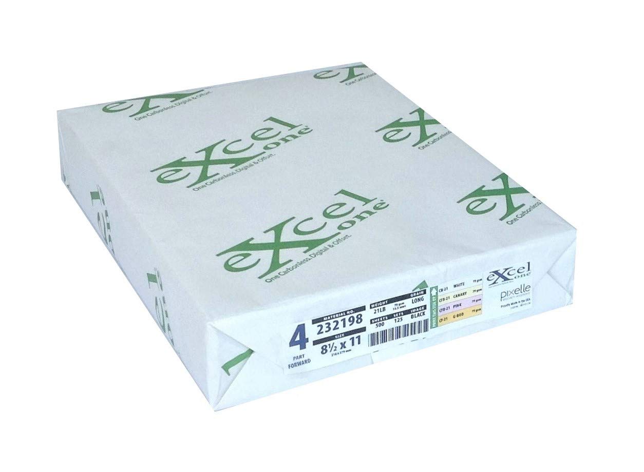 Amazon.com : Excel One Carbonless 4-Part Forward Paper (White/Canary ...