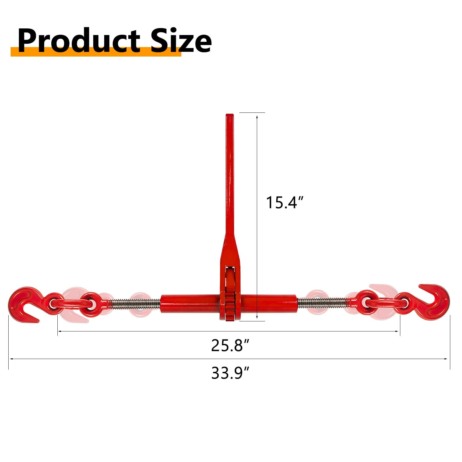 Snapklik.com : Grandroad Auto 3/8" 1/2" Ratchet Binders 9,215 LBS ...