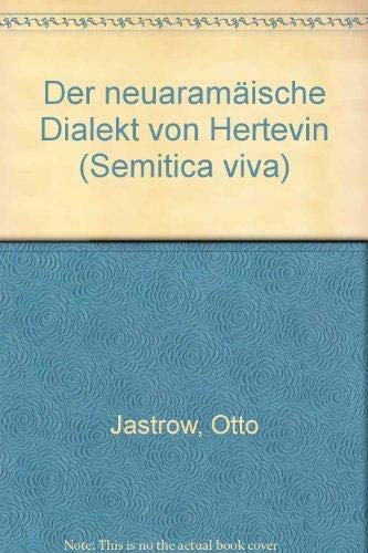 Amazon.com: Der neuaramäische Dialekt von Hertevin (Provinz Siirt ...