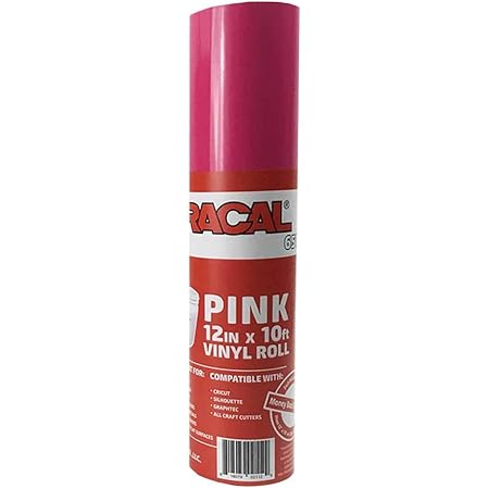 Amazon.com: Oracal 651 Glossy Permanent Vinyl 12 Inch x 6 Feet - Pink ...