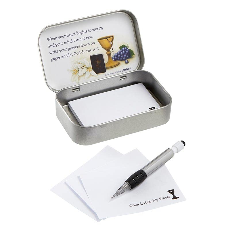 Buy Holy First Communion Prayer Box- Includes Hinged Tin Prayer Box ...