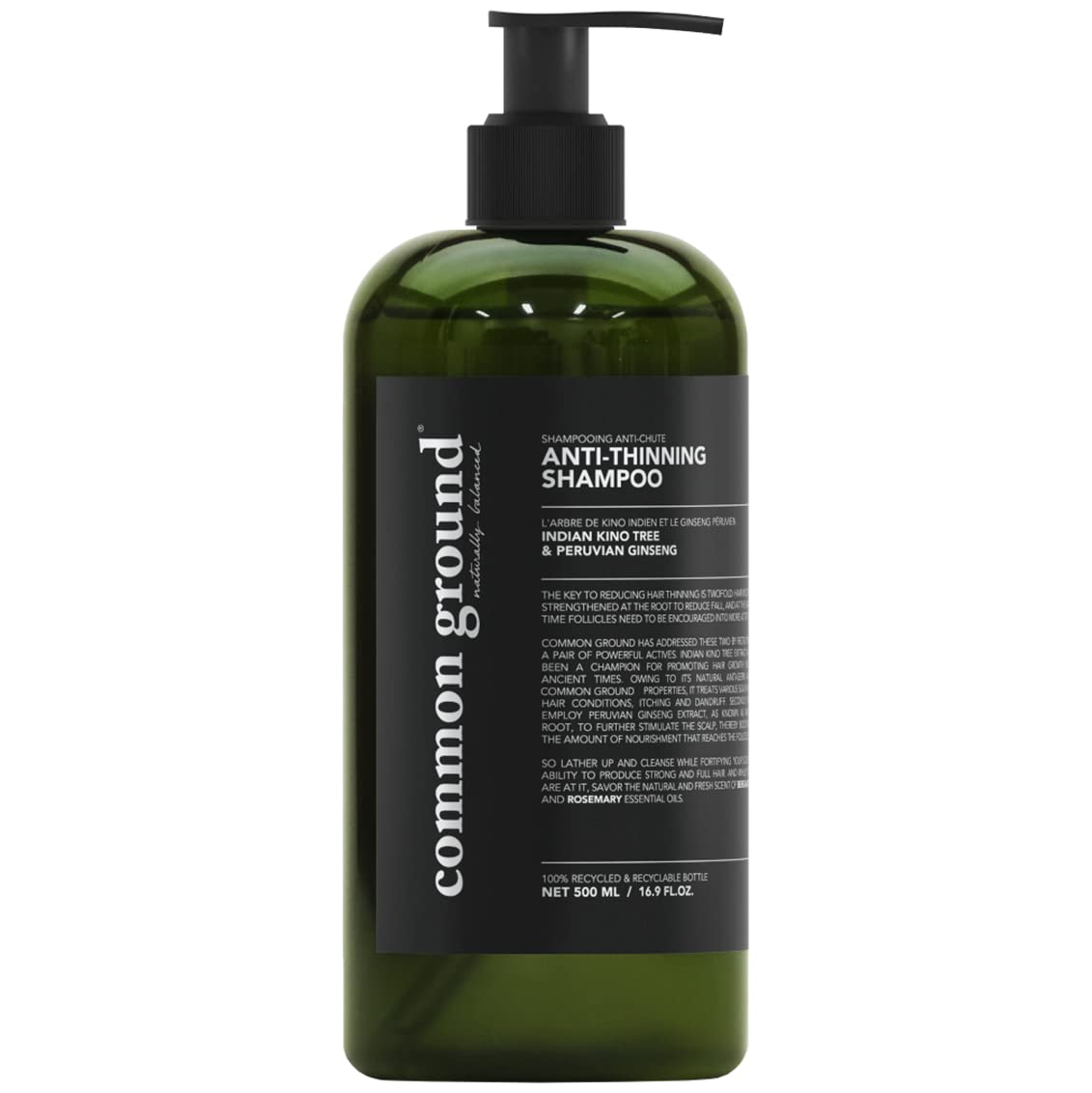 Amazon.com : Common Ground Natural Anti-Thinning Shampoo, Sulphate ...