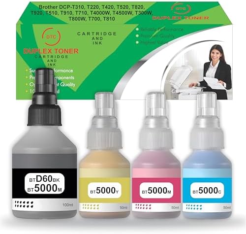 DURA-JET Compatible Refill Dye Ink For Brother DCP- T220, T300, T310 ...