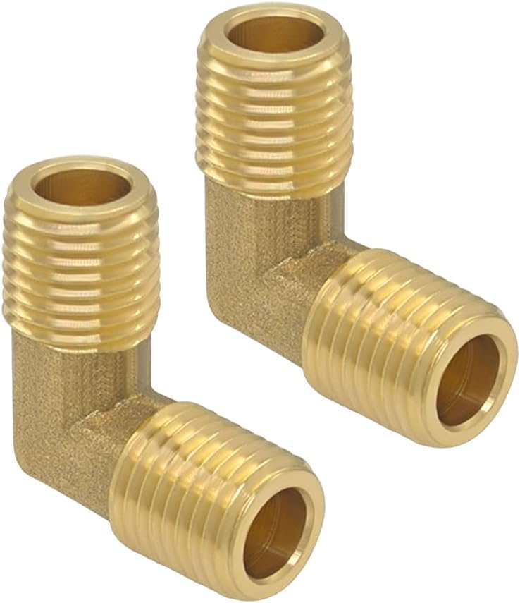 Amazon.com: Legines 90-Degree Male Elbow Fitting, Forged Brass 90 ...