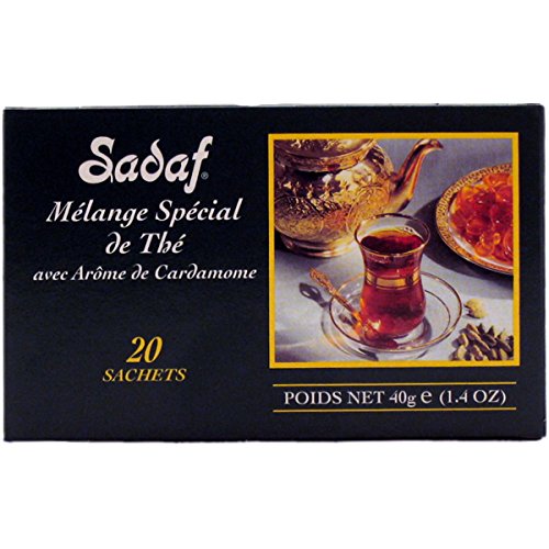 Amazon.com : Sadaf Special Blend Tea with Cardamom Flavor, 1.4 Ounce ...