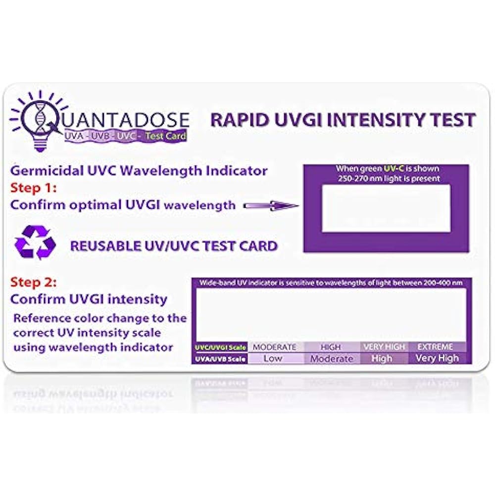 $2/mo - Finance 2nd Gen QuantaDose® Reusable UVC Light Test Card with ...