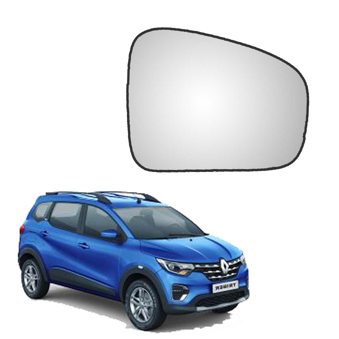 MACZO - orvm Right (Driver) Side Rear View Mirror Glass for Renault ...