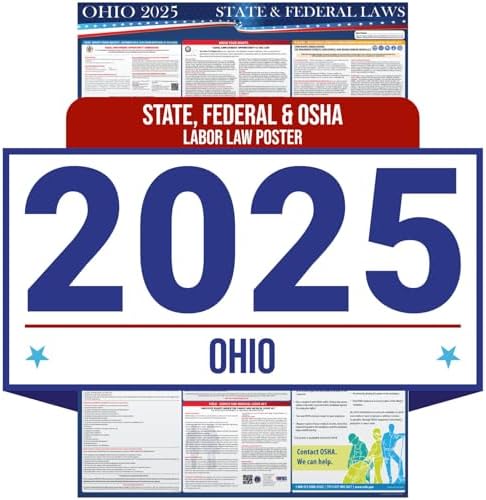 Amazon.com: 2025 Ohio State and Federal Labor Law Poster - OSHA ...