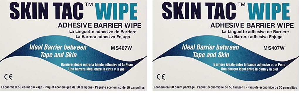 Amazon.com: Skin Tac™ Adhesive Barrier Wipes 50 Count (Pack of 2 ...
