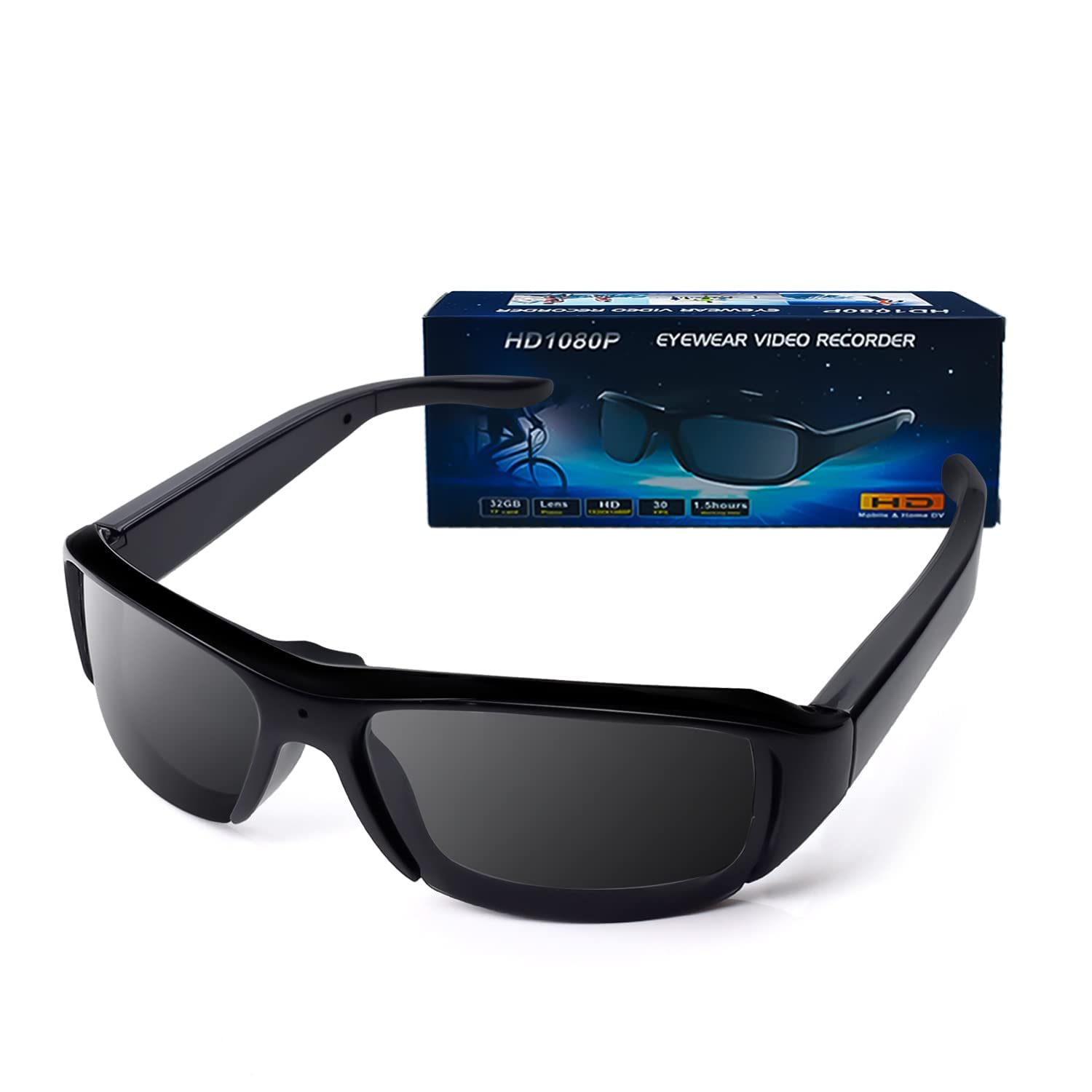 Ansxiy Waterproof Sunglasses Camera, Camera Smart Glasses Can Record ...