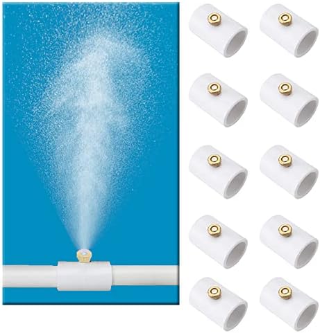 Amazon.com : H&G lifestyles 1/2 Inch PVC Mist Nozzle Misting System for ...