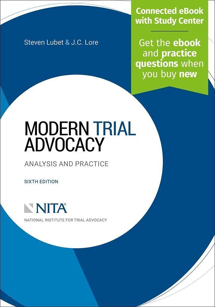 Amazon | Modern Trial Advocacy: Analysis and Practice (NITA) | Lubet ...