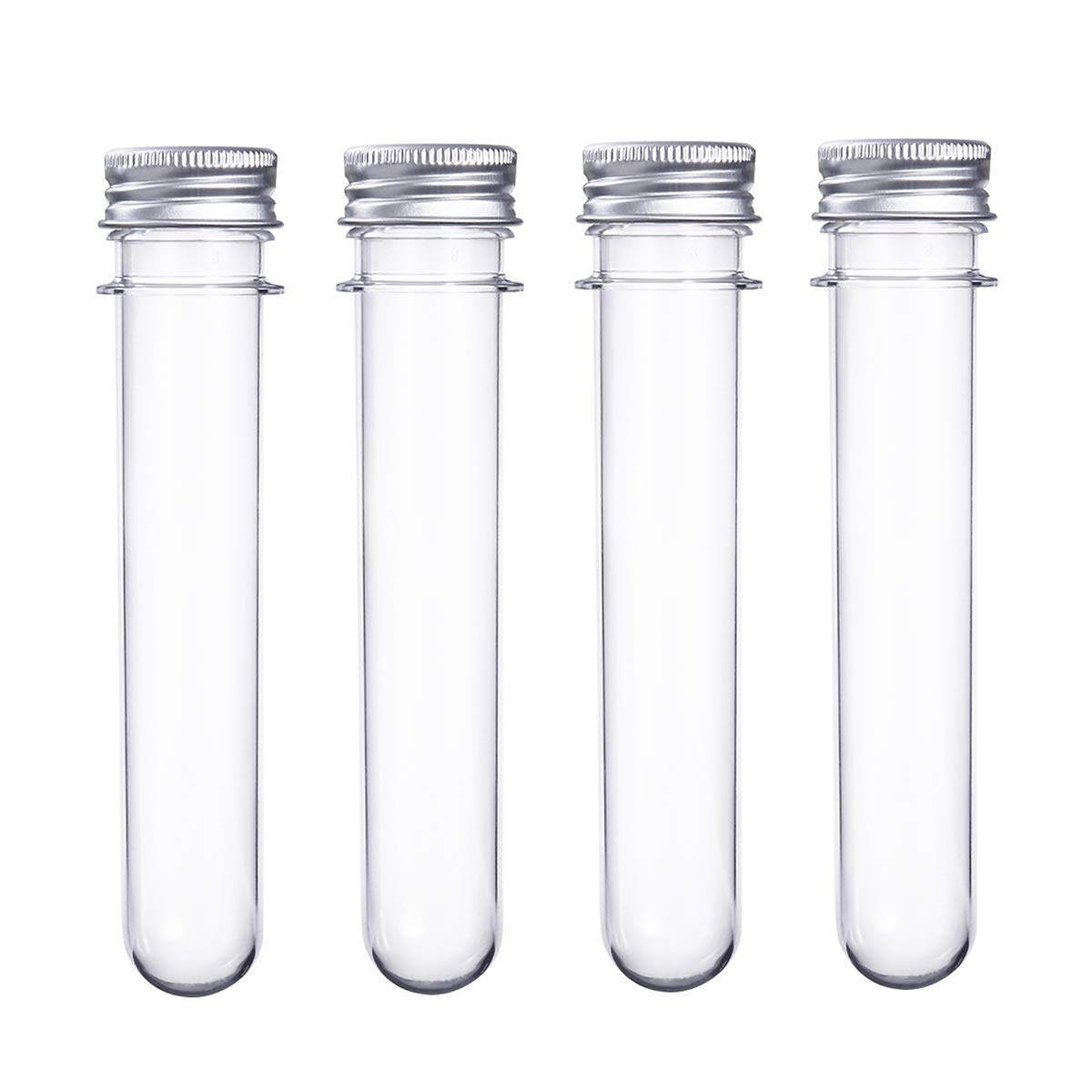 UEETEK 40ml Plastic Test Tubes with Screw Caps : 12pcs Clear Test Tubes ...