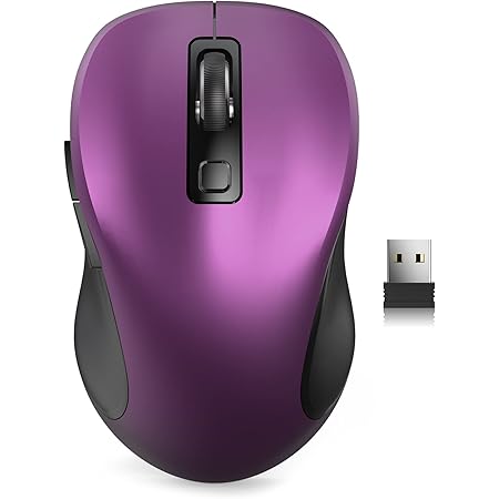 Amazon.com: Trueque Wireless Mouse for Laptop, 2.4GHz Ergonomic ...