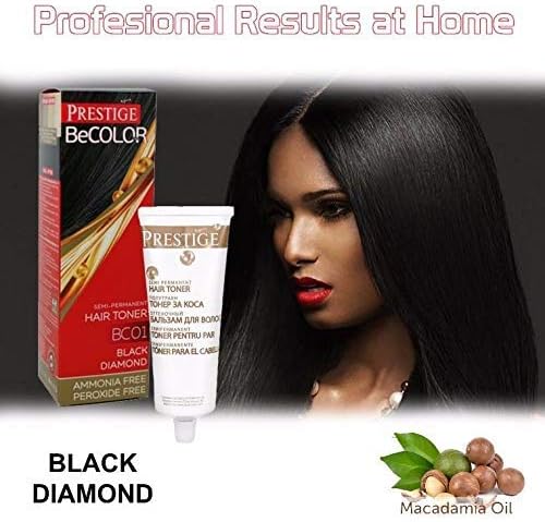 VIPs Prestige Becolor Tint Semi Permanent Colour Diamond Black BC01, No ...