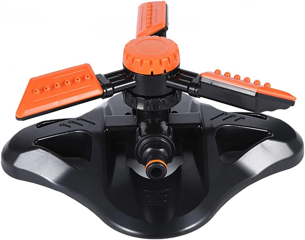 LINZI Garden Water Sprinkler Automatic Lawn Sprinkler 360 Degree ...