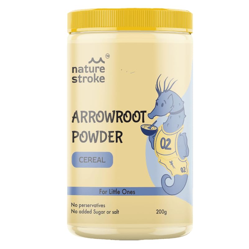Nature Stroke® Organic Arrowroot Powder for Babies - Gentle, Non-GMO ...