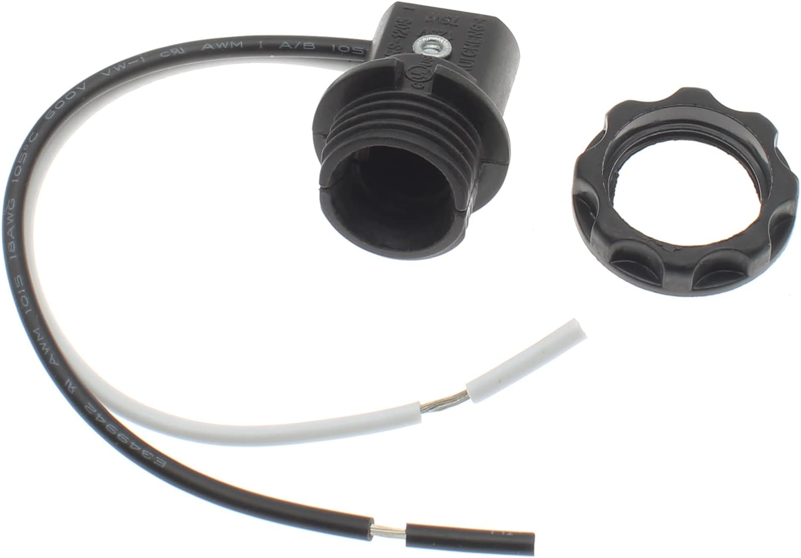 Amazon.com: B&P Lamp E12 Candelabra Socket with External Threads, Ring ...