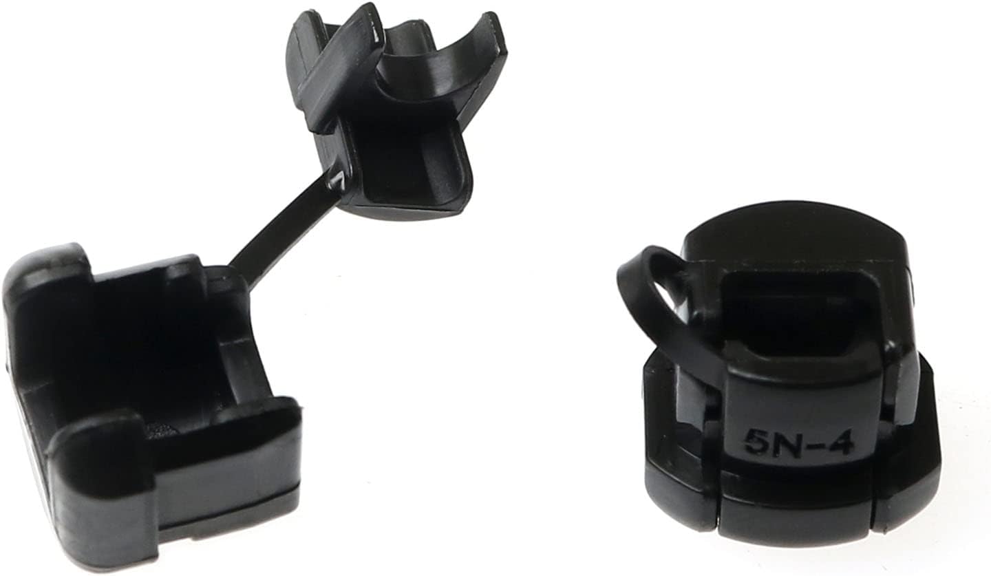 Amazon.com: RLECS 20pcs 5N-4 Strain Relief Bushing Black Round Cable ...