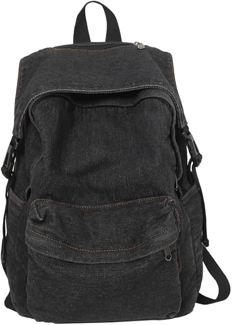 Amazon.com | TYHOTULY Classic Retro Denim Backpack Y2K Aesthetic ...