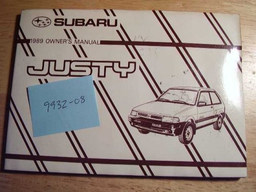1989 Subaru Owners Manual: Subaru: Amazon.com: Books