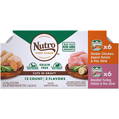 NUTRO Adult High Protein Natural Grain Free Wet Dog Food Cuts in Gravy ...