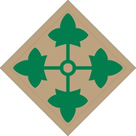 Amazon.com - US Army 4th Infantry Division Patch Decal Sticker 3.8 ...