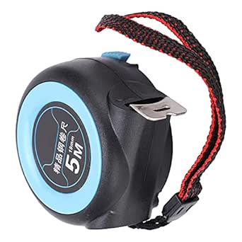 Measuring Tape, 5 Meters Length Lockable Clear Scale Hard Shell Measure ...