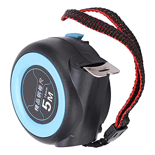 Measuring Tape, 5 Meters Length Lockable Clear Scale Hard Shell Measure ...