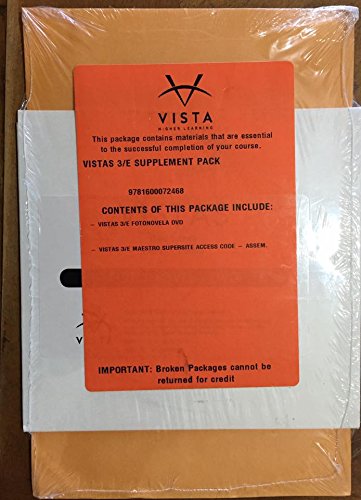 Vistas 3rd - DVD and Supersite Code: vhl: 9781600072468: Amazon.com: Books