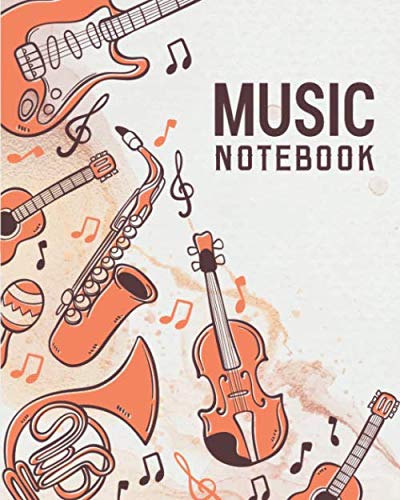Amazon.com: Music Notebook (Wide Staff Manuscript Paper Notebook ...