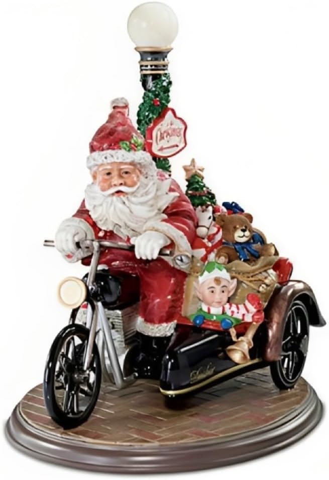 Amazon.com: The Bradford Exchange Santa Claus is Coming to Town Santas ...