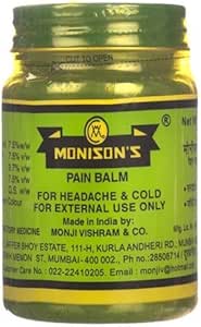 Monisons Ayurvedic Pain Balm,100gm, : Amazon.com.au: Health, Household ...