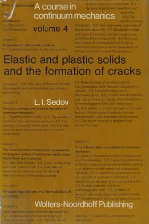 Amazon.com: Elastic and Plastic Solids and the Formation of Cracks ...