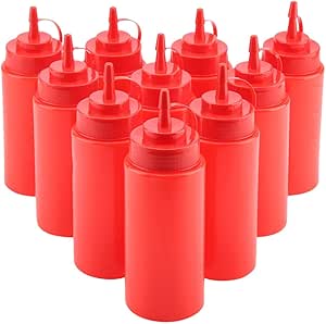 Condiment Dispenser - 10pcs / Set Squeeze Condiment Bottles with Cap ...