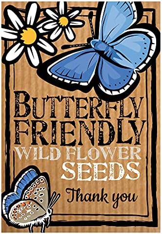 5 Pack Bee Friendly Thank You Wildflower Seeds - Great Gardener Gift ...