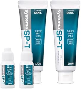 Amazon | ライオン DENT. システマ SP-T ジェル 85g 2個+ SP-T メディカルガーグル 20ml 2個 | LION | 大人用ハミガキ粉 通販