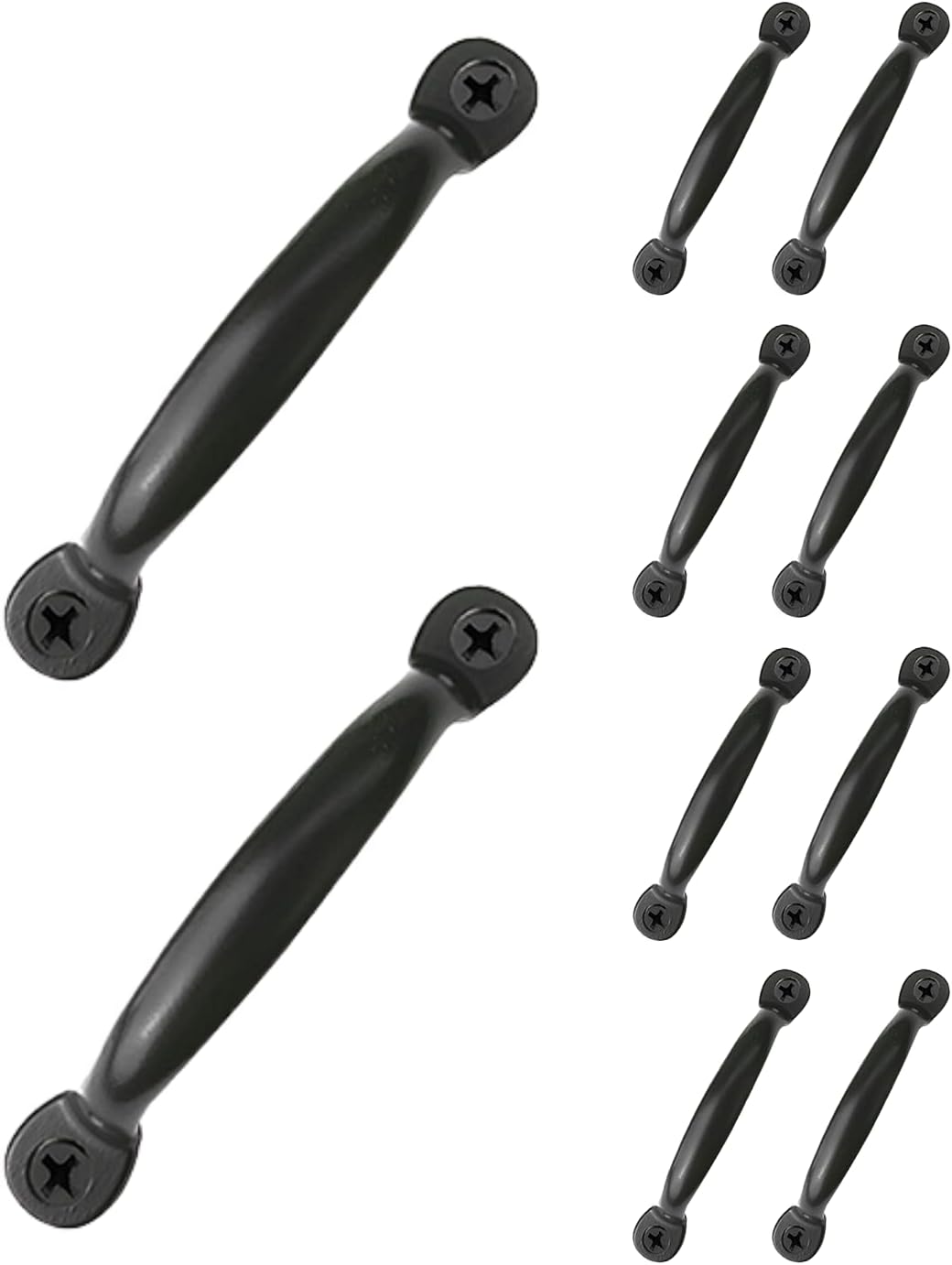 Antrader Cabinet Hardware Handle Pull-Black, 1-3/4" (45mm) Hole Centers ...