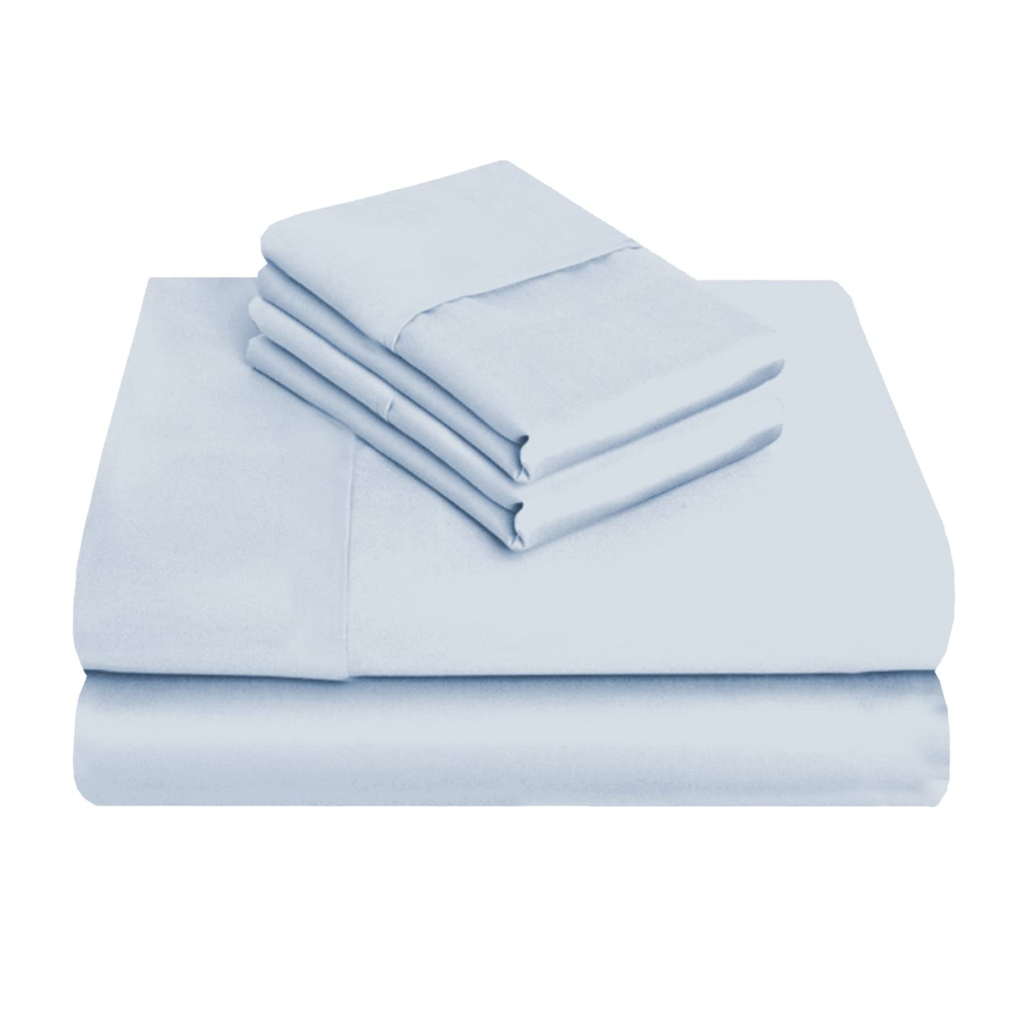 Amazon.com: Sleeper Sofa Bed Sheet Set - Queen Light Blue Solid Sofa ...