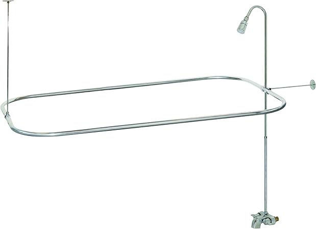 EZ-FLO 27 x 42 Inch Bathcock Type Portable Aluminum Add On Shower Unit ...
