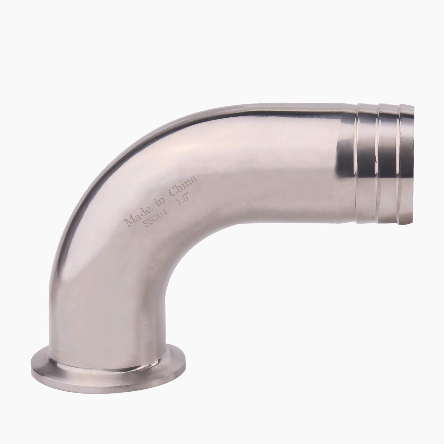 Snapklik.com : DERNORD Sanitary Hose Barb Pipe Fitting 1.5" Tri Clamp